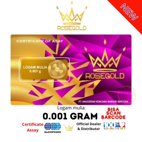 Jual ROSE GOLD LOGAM MULIA EMAS MINI 0.001 GRAM - Kota Bandung - Toko ... Jual ROSE GOLD LOGAM MULIA EMAS MINI 0.001 GRAM - Kota Bandung - Toko ...