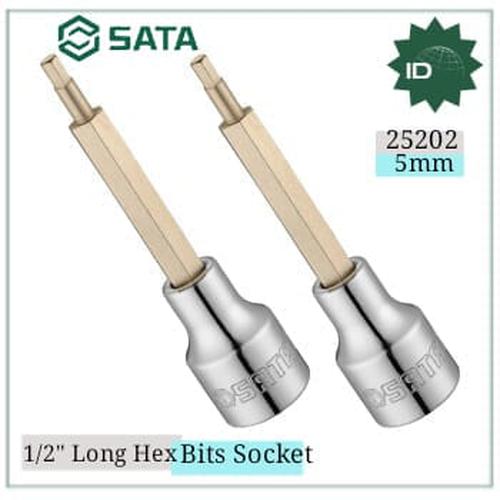 Jual SOCKET HEX BIT 25203 1/2 INCH DRIVE 100L HEX BIT SOCKET 6MM SATA ...