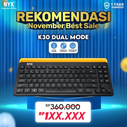 Promo Keyboard Mini Wireless Bluetooth NYK K30 Multi Device - Jakarta ...
