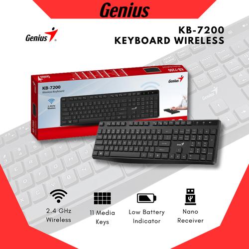 Jual Genius New Keyboard Wireless Silent KB 7200 - Kab. Sleman - GENIUS ...