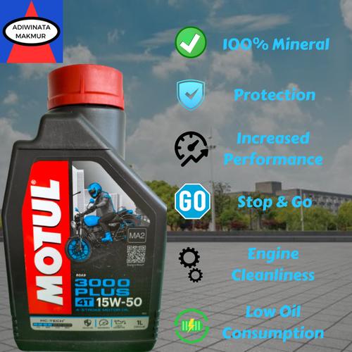 Promo Oli Motul Road 3000 PLUS 15W - 50 API SL (4 Stroke Motor Oil) 1 ...