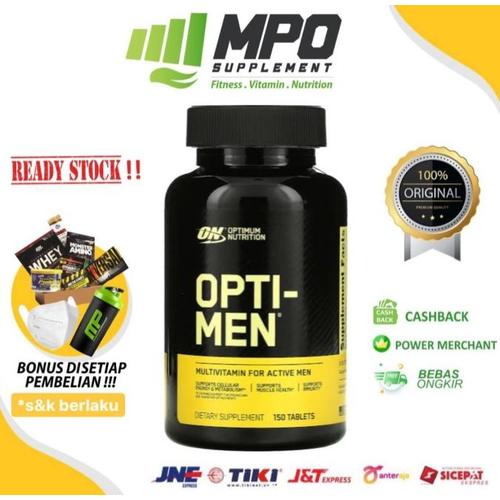 Jual ORIGINAL ON OptiMen (90 tabs) Multivitamin NEW FORMULA Kemasan TERBARU - 150tabs - Jakarta ...