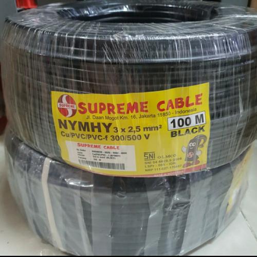 Jual Kabel Listrik Serabut NYYHY 3 x 2.5 mm Supreme Hitam NYYHY 3 x 2,5 mm - Kota Surabaya ...