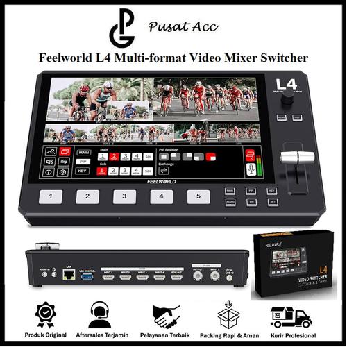 Jual Feelworld L4 Multi Video format Mixer Switcher Streaming Layar ...