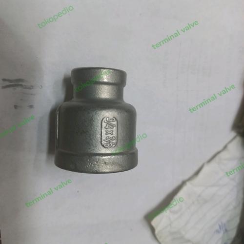 Jual reducer ss304 3/4×1/2/vlok sock ss304 3/4×1/2/reducer drat dalam ...