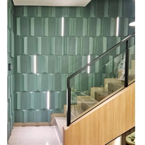 Jual wallpaper dinding 3D wall panel pvc dekorasi ruangan indoor hijau ...