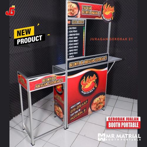 Jual Terlaris Booth Portable Meja Lipat Jualan Juragan Gerobak 21 Model ...
