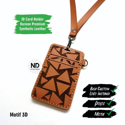 Promo ID Card Holder 3D Motif - Polos, Hitam - Kota Bandung - ND Id ...