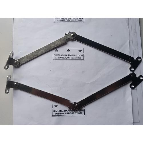 Jual Engsel Wayang Flap Stay 25cm Sepasang 2 Buah Bahan Besi Chrome ...