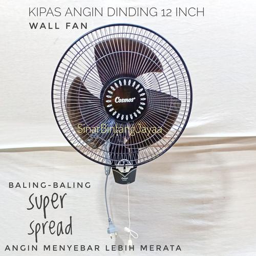 Jual COSMOS Kipas Angin Dinding 12 inch 12DWF/Wall Fan COSMOS 12DWF 12 ...