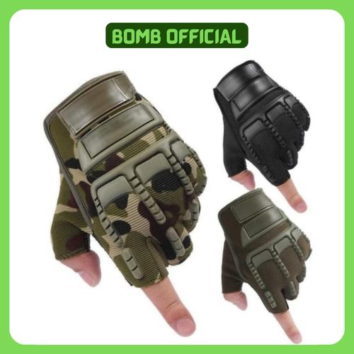 Jual Sarung Tangan Pendek Motor Sepeda Touring Tactical Riding Army ...