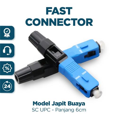 Jual Fast Connector SC UPC Buaya - Sambungan Kabel Fiber Optik Fastcon ...