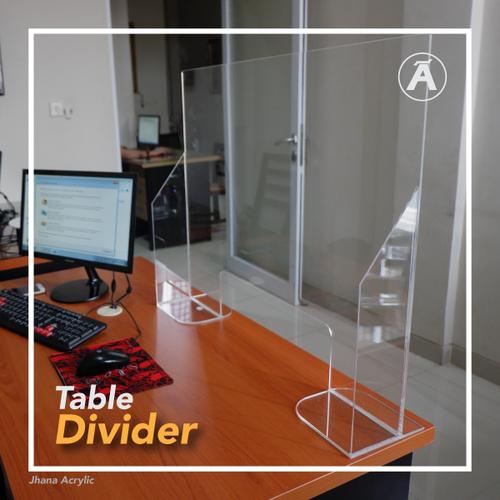 Jual Acrylic Table Divider TD03 Tebal 5 mm / Pembatas Meja Akrilik ...