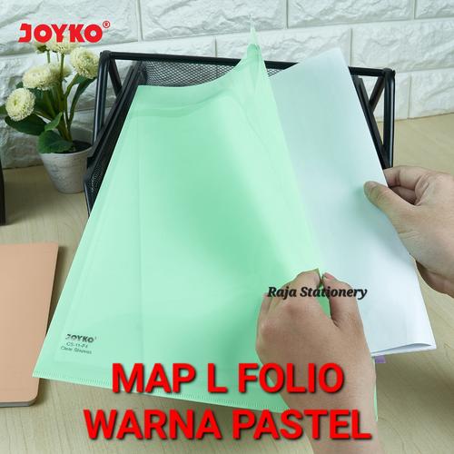 Jual Joyko Clear Sleeve F4 PASTEL Folder / Map L F4 Dokumen Folio CS-11 ...