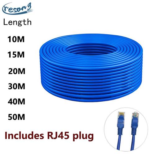 Jual Resong 5M 10M 15M 20M 30M 40M 50M CAT5 RJ45 Kabel Ethernet Kabel ...