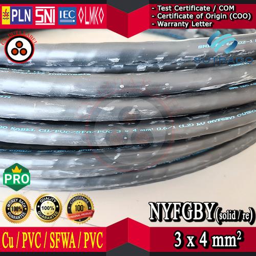 Promo Kabel NYFGBY 3x4 mm2 SUTRADO /3 x 4 mm2/3x4mm2/3x4 mm/3x4mm/3 x 4 ...