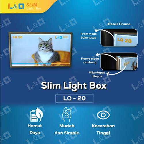 Jual Lightbox Slim Cembung Buka Tutup Sisi Neonbox Papan Reklame LQ20 ...