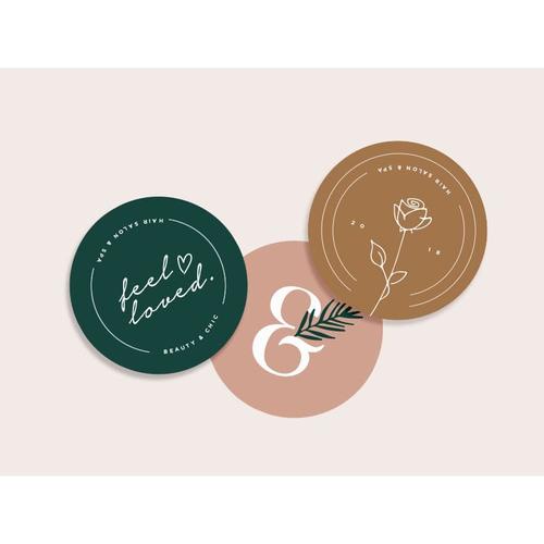 Jual Kartu Bundar 7 cm UNIK Custom Circle Product Label Hangtag Bulat ...