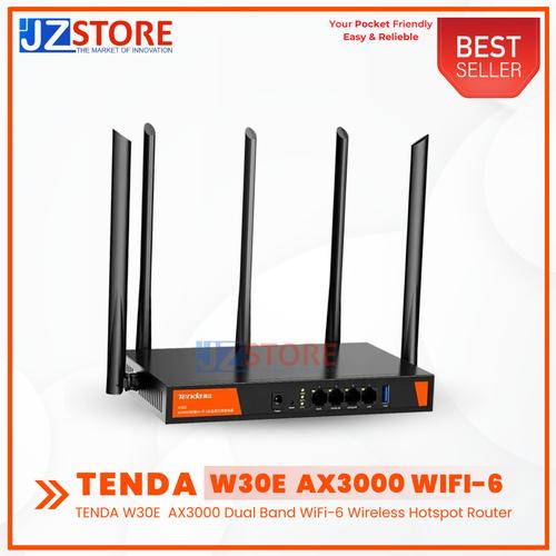 Jual Tenda W30E AX3000 Dual Band WiFi-6 Wireless Hotspot Router - Kota ...