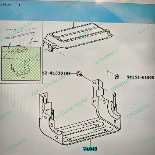 Jual Breket Bracket Tutup Aki Toyota Dyna Hino Dutro Xpower Terbaru ...