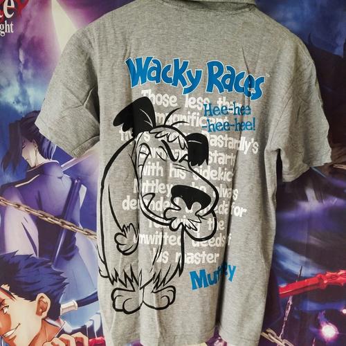 Jual Wacky Races Polo Shirt Kaos Kartun Original Second Tee Merch Grey ...