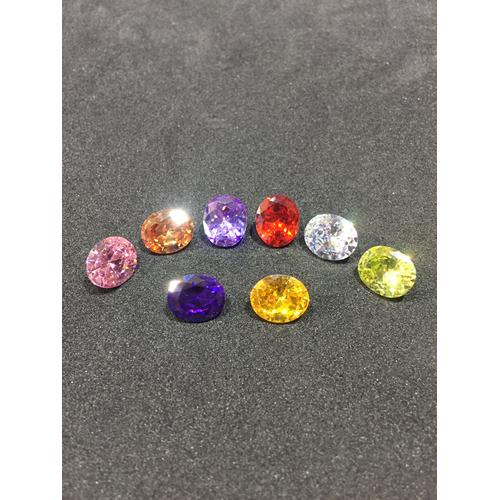 Jual Permata American Diamond 7x9 mm Oval Cubic Zirconia - Ungu Muda ...