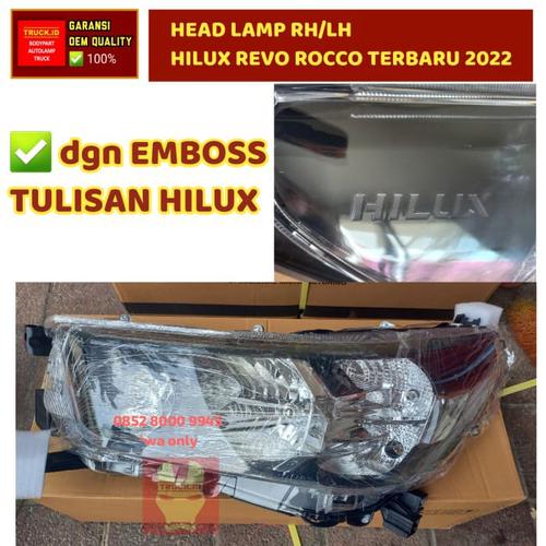 Jual LAMPU DEPAN HEAD LAMP HILUX REVO ROCCO 2020 21 2022 RH / LH (TIPE ...