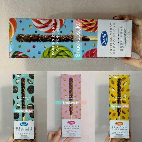 Jual LOVINT CRUNKY COOKIE CHOCO STICK / POPPING CANDY CHOCOLATE / ALMOND - LOVINT POPPING ...
