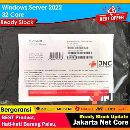 Jual Windows Server 2022 STD Standard 64Bit 32 Core Fullpack ORIGINAL ...