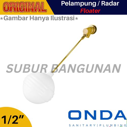 Jual Pelampung Air Onda 1/2" Tangki Toren Radar Otomatis Floater 1/2 ...