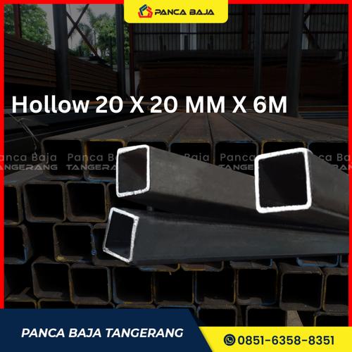 Jual Besi Holo | Hollow | Pipa Kotak Hitam 20 X 20 MM X 6 M (2x2 cm ...