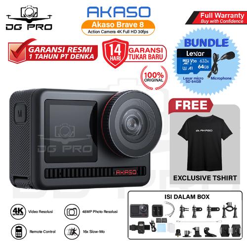 Jual Akaso Brave 8 New Version 4K 60FPS 48MP WiFi 196FT Waterproof ...