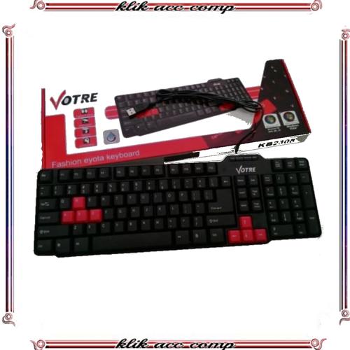 Jual KEYBOARD USB VOTRE KB2308 ORIGINAL RESMI (RED BLACK) - Jakarta ...