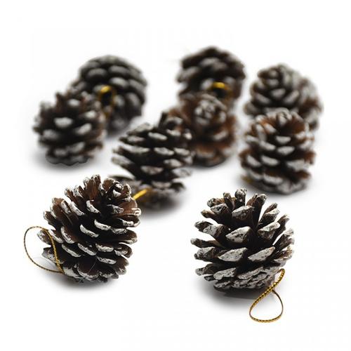 Jual Hiasan Pohon Natal Pinus Snow Aksesoris Pine Gantungan Tree ...