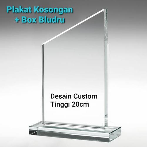 Jual Plakat Kosongan + Box Bludru Akrilik 5mm tinggi 20cm - Kota ...