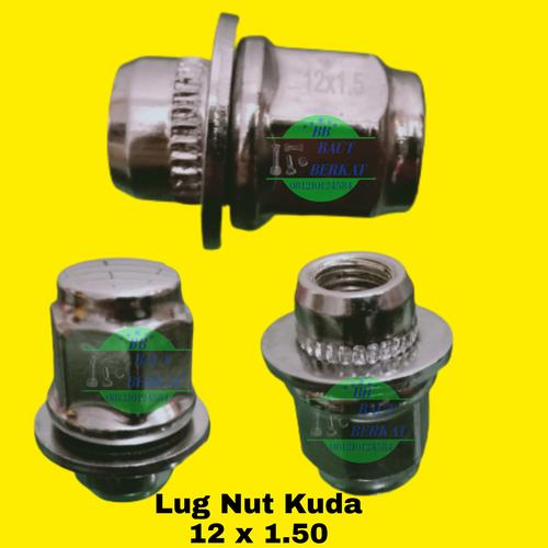 Jual mur racing kuda L200 strada mur roda kuda lug nut kuda 12x1.5 drat ...