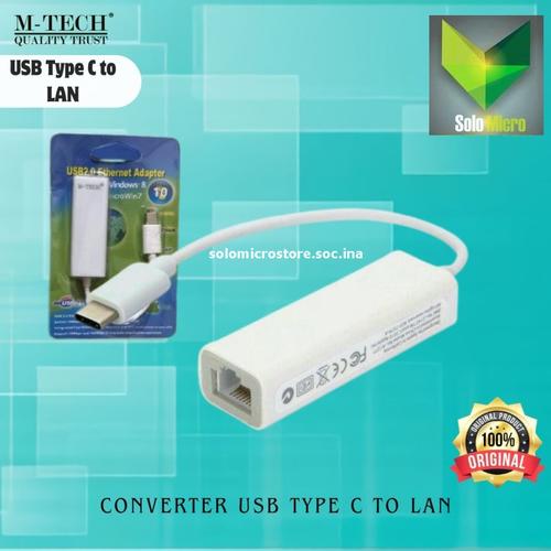 Jual Kabel Converter USB Type C to LAN / Ethernet RJ45 Mtech - Kota ...