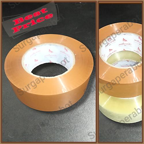 Jual Lakban Bening Coklat Jumbo 2inch 45mm x 300Yard Solatip Besar Kuat ...