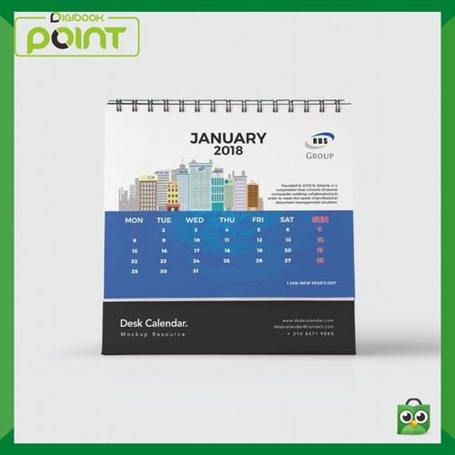 Jual Custom Kalender 2024 Duduk Penyangga Linen Isi 7 Lembar 2 Muka ...