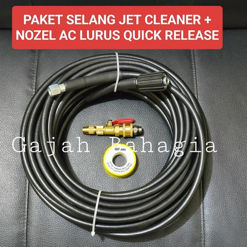 Jual Paket selang jet cleaner 10-25m + Nozel Lurus cuci AC Quick ...