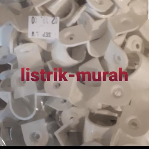 Jual Boss Klem pipa 20mm Putih B261/20 Saddel Omega isi 100 Buah Hitam ...