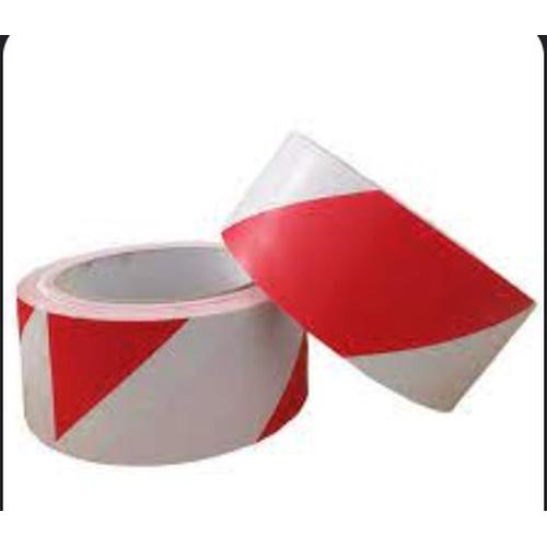 Jual PVC Floor marking tape - Lakban lengket Lantai Police Line merah putih - Jakarta Utara ...