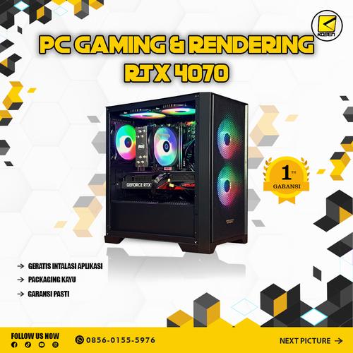 Jual PC Gaming Editing Render Berat Budget Hemat dengan RTX 4070 12 GB ...