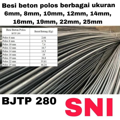 Jual Besi Beton Polos 12mm SNI - Kab. Sidoarjo - Jatim Bangunan | Tokopedia