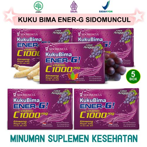 Jual 30 SACHET KUKU BIMA ENER-G RASA ANGGUR + VITAMIN C 1000MG ...