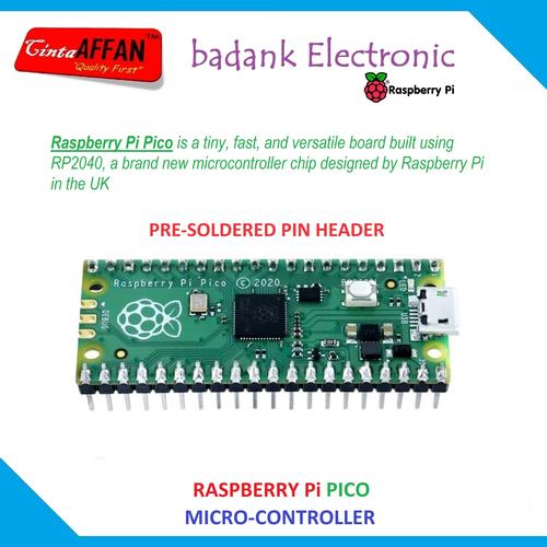 Jual Raspberry Pi PICO (with soldered pin header) - - badank Electronic | Tokopedia