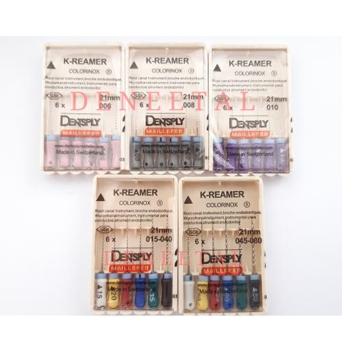 Jual 45-80 K REAMER DENTSPLY COLORINOX FOR ENDODONTIC TREATMENT ENDO ...