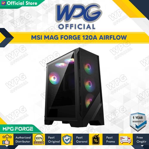 Jual CASING MSI MAG FORGE 120A AIRFLOW - PC Case Mid Tower Airflow ...