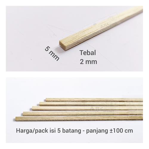Jual KAYU BALSA STRIP UNTUK MAKET ARSITEKTUR INTERIOR DIORAMA - 2 mm x ...