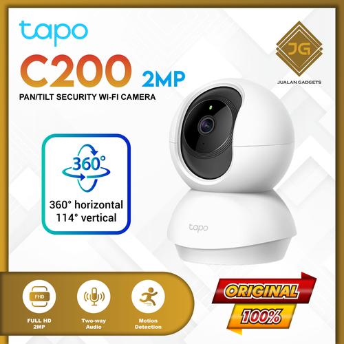 Jual TP-Link TAPO C200 CCTV Indoor IP Camera Full HD 2MP PanTilt 2Way ...